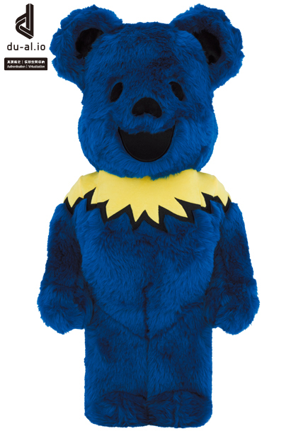 Medicom Toy Be Rbrick Grateful Dead Dancing Bears Costume Ver Blue 1000%